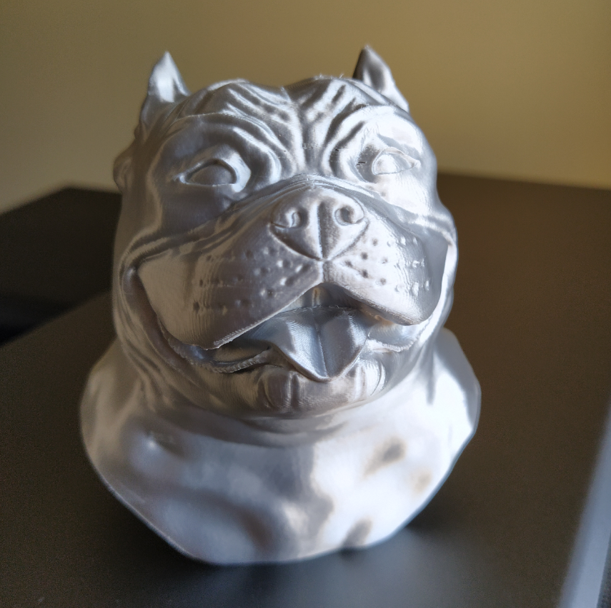 👤 American Bully Bust・ STL File for 3D printing・Cults