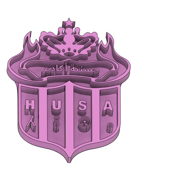 Free STL file husa football agadir morocco 🏈 ・3D printable object to ...