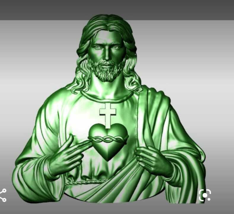 💜 SACRED HEART OF JESUS・ STL File for ・Cults