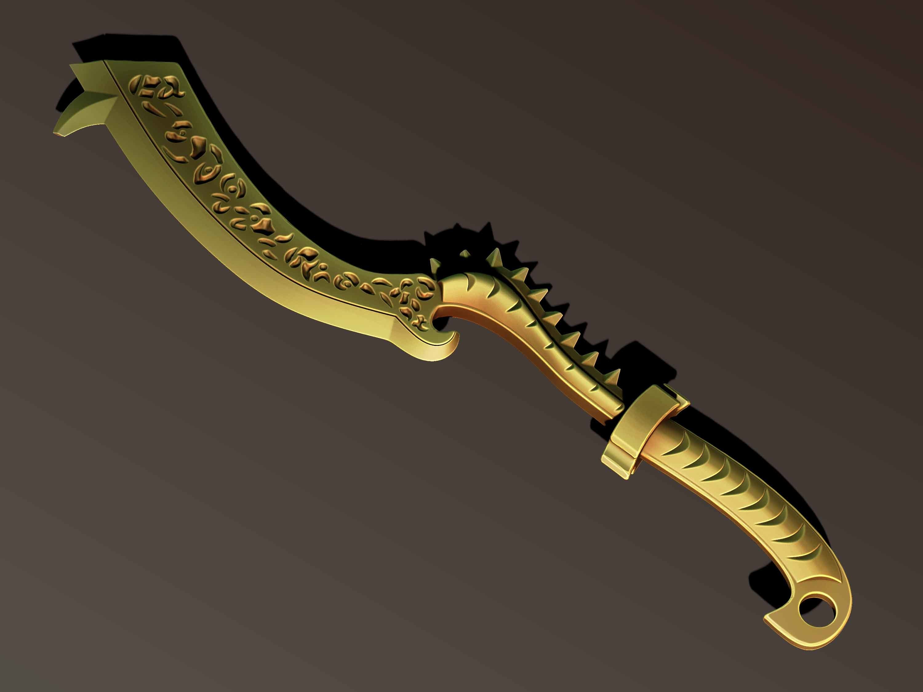 STL file Desert sword 🏜️ ・Template to download and 3D print・Cults