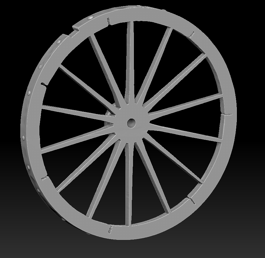 🪵 Wooden wheel・Free STL File for ・Cults