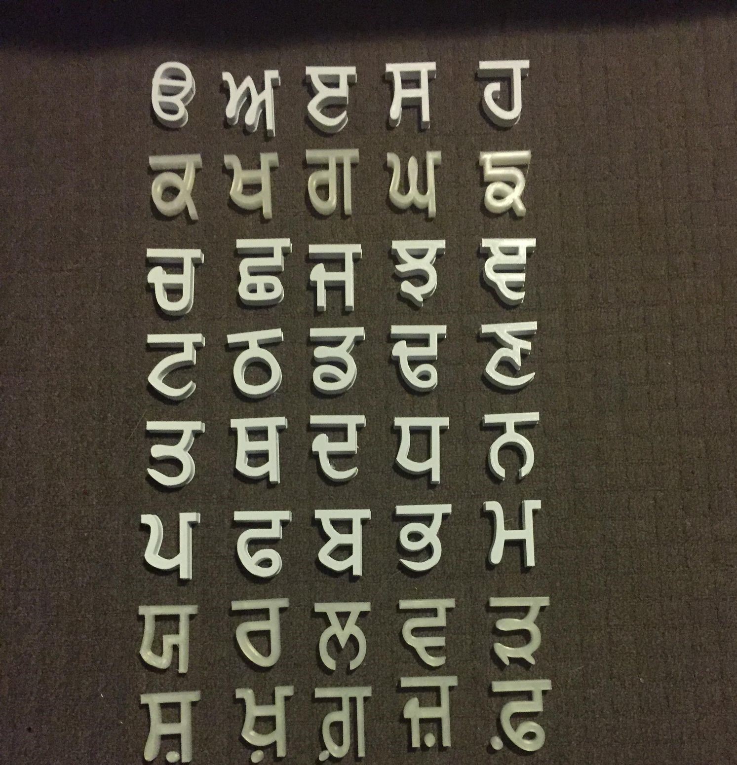 3D file Punjabi/Gurmukhi Alphabet 👽 ・3D printer design to download・Cults