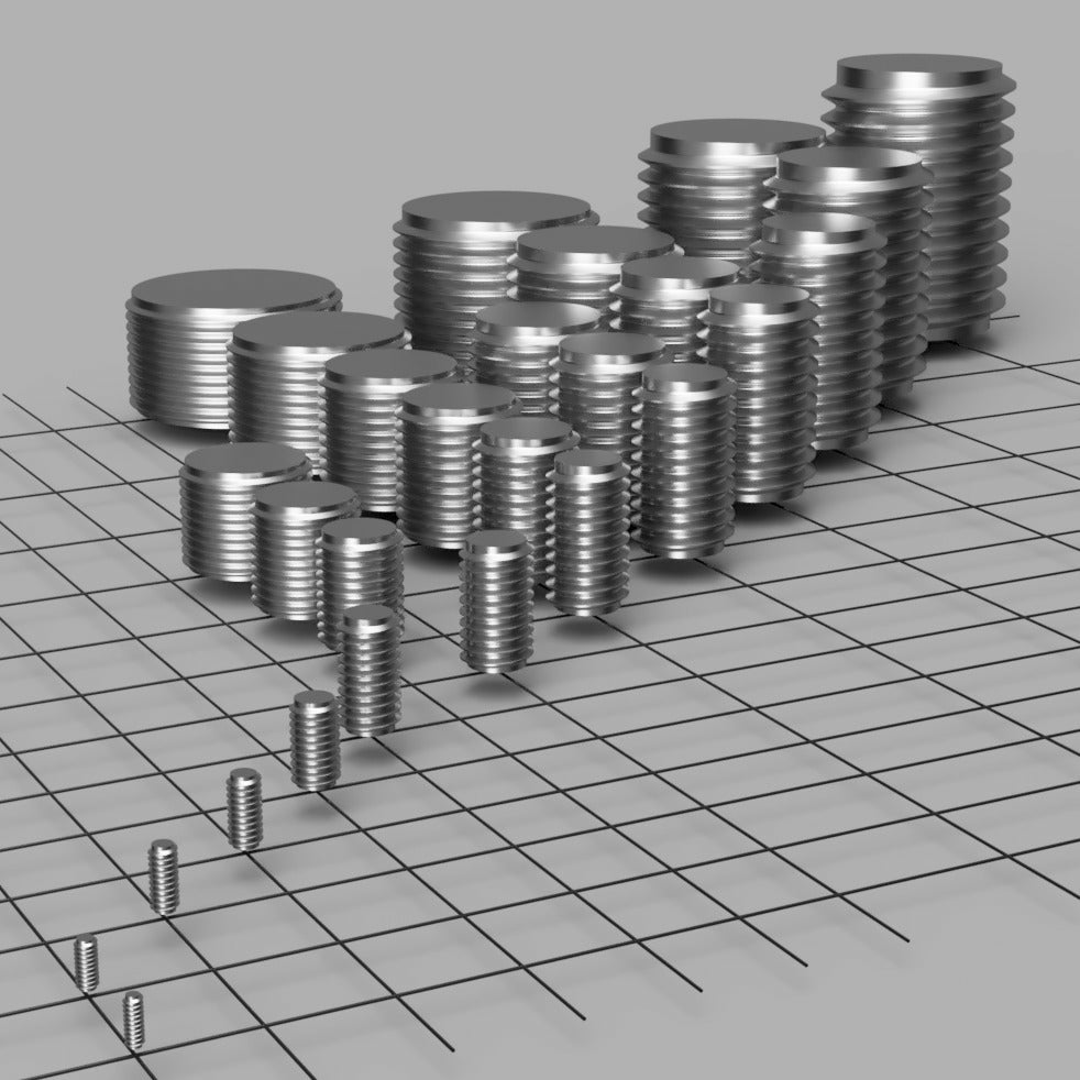 Fichier STL gratuit Filetages métriques 💭 (DWG)・Plan imprimable en 3D à ...