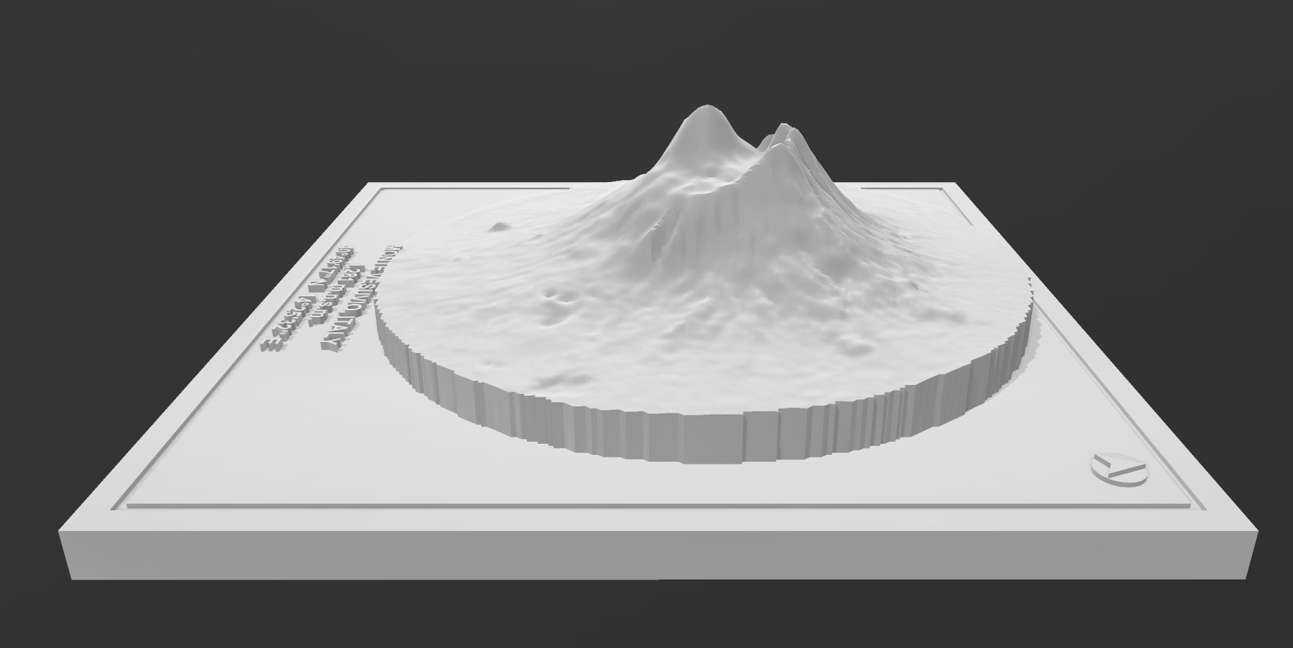STL file PLATE FOR PLUMAS - Mount Vesuvius - Italy - Volcanoes of the ...