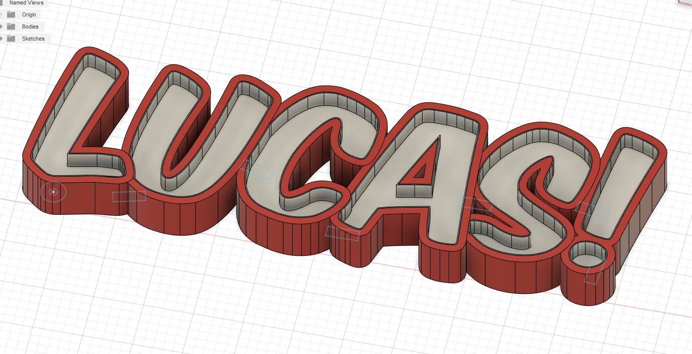 3D file Lamp name Lucas 🔦 ・3D printable design to download・Cults