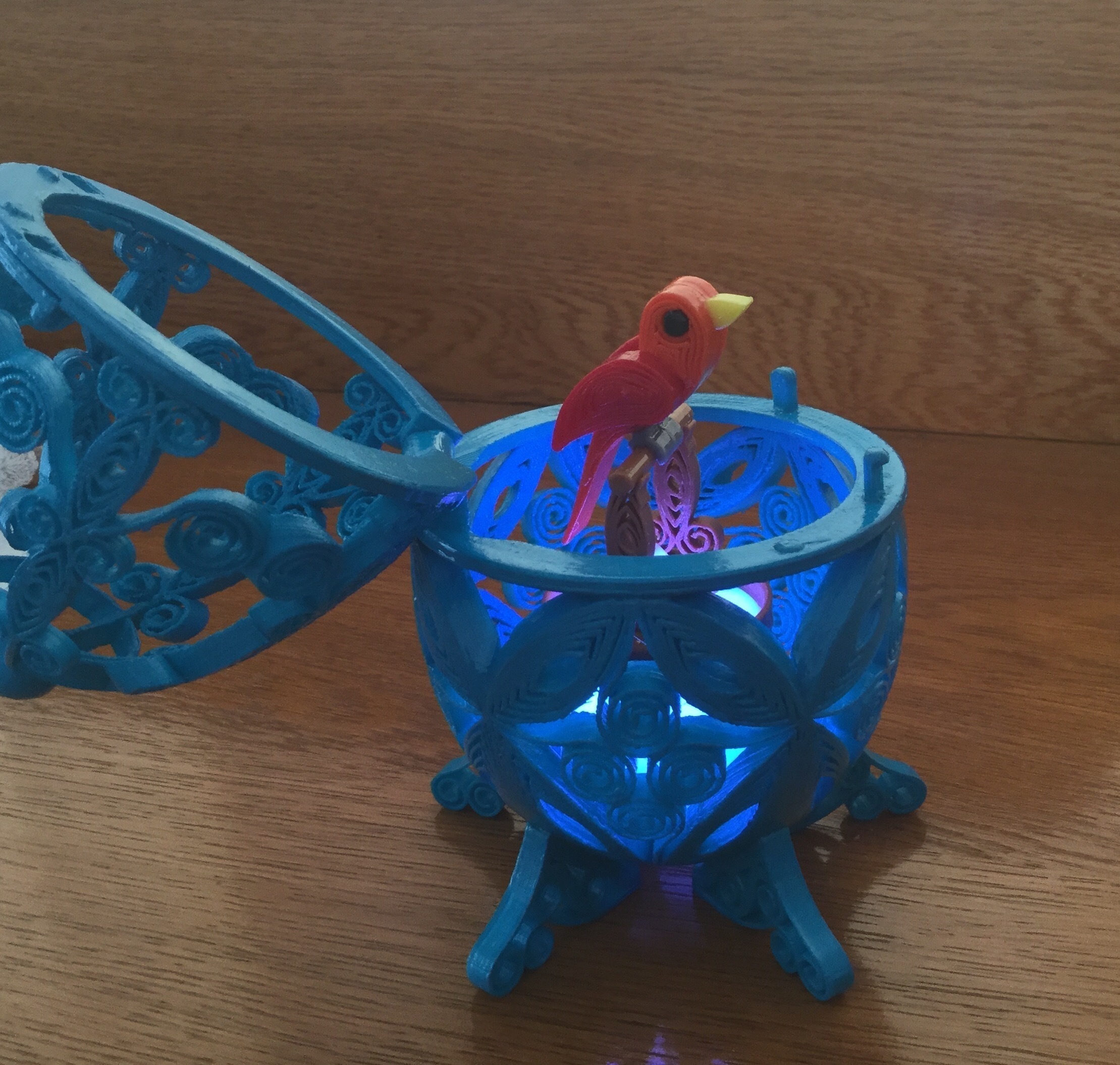 Free STL file Bird in Cage ( Quilling style ) 🐦 ・3D printable design to ...