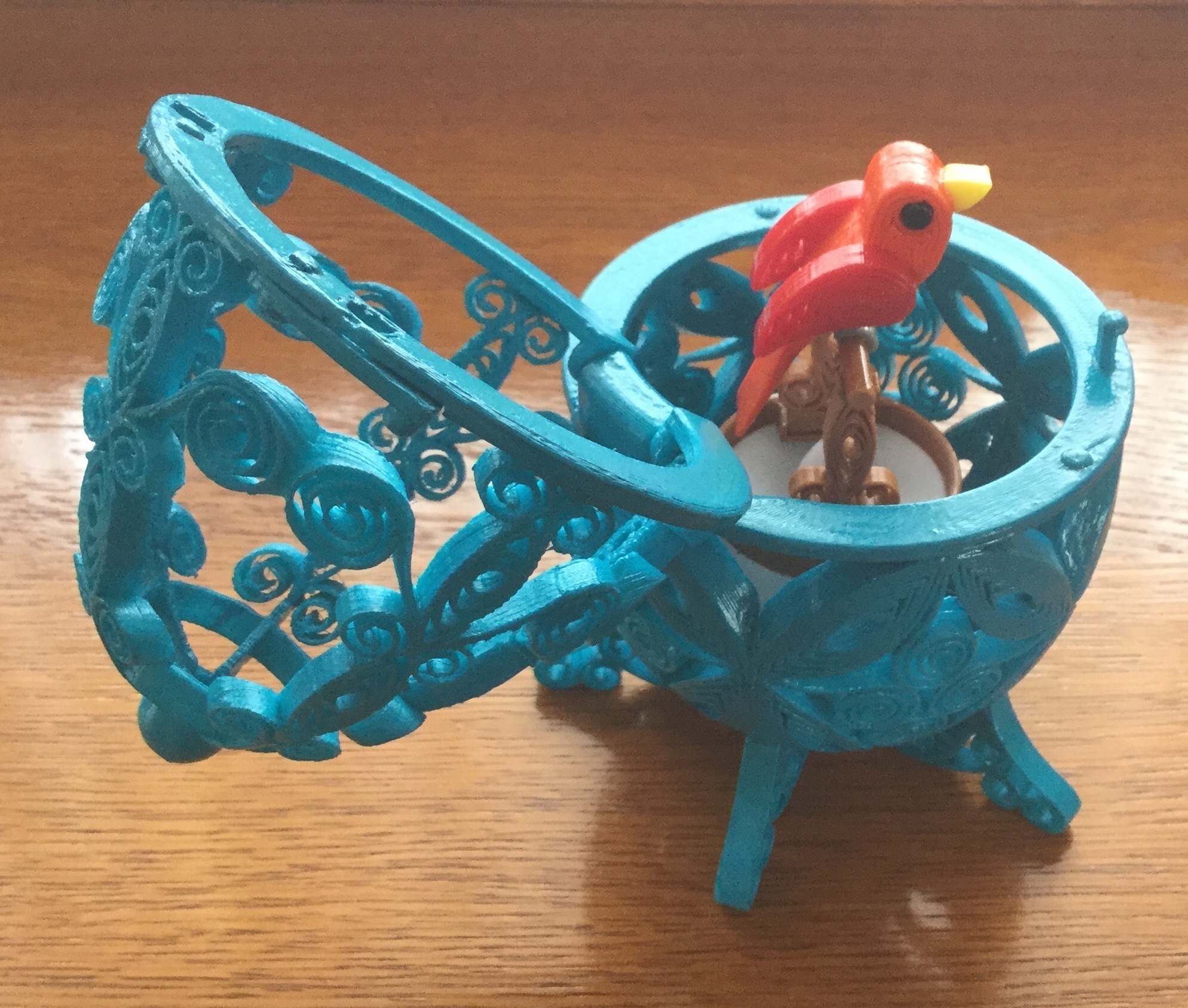 Free STL file Bird in Cage ( Quilling style ) 🐦 ・3D printable design to ...