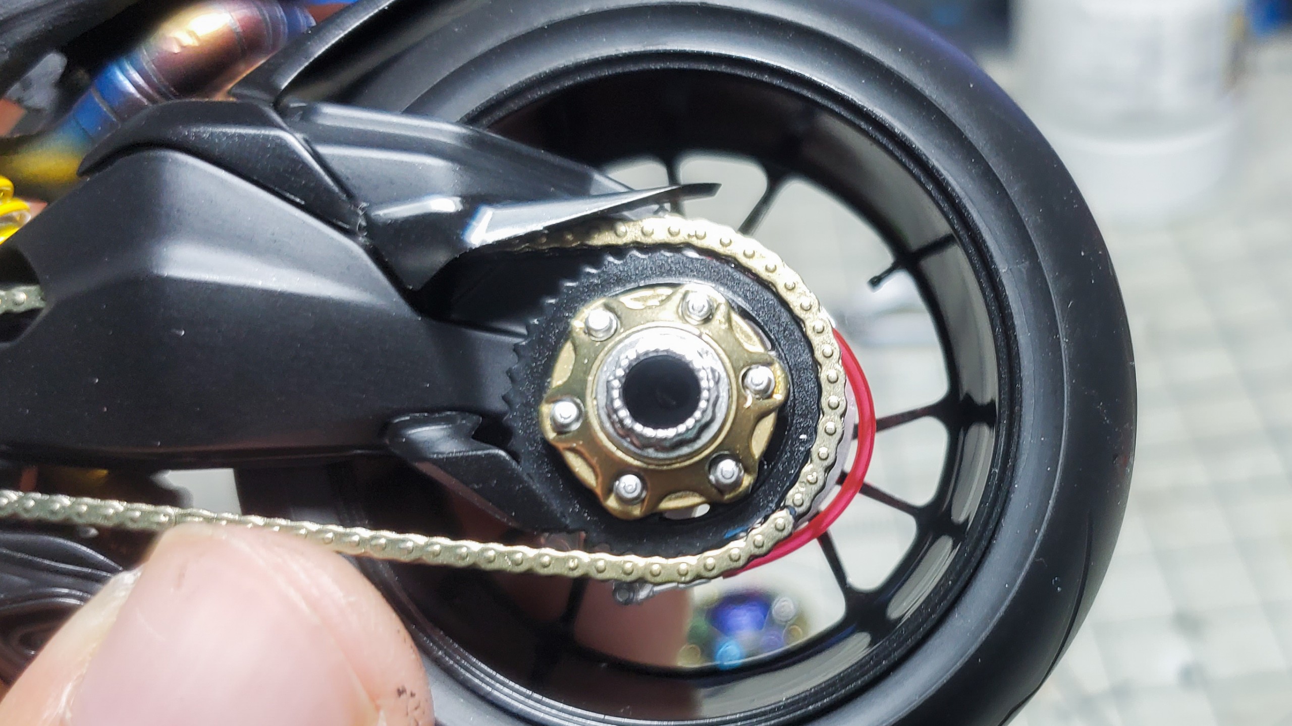 📱 Tamiya Ducati 1199 drive chain・ STL File for ・Cults