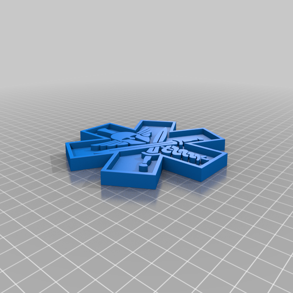 Free STL file Tactical Medic Badge 📛 ・3D printing design to download・Cults