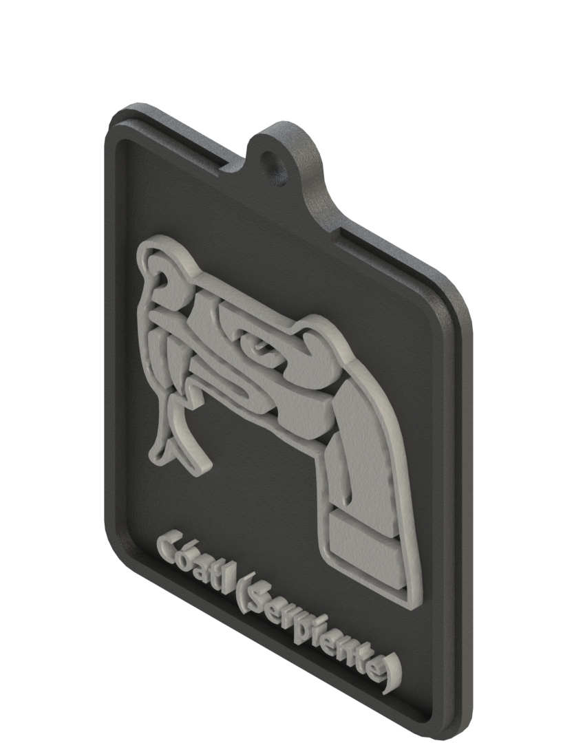 STL 文件 Key ring of the Aztec symbol Cóatl (Serpent) 🔑 ・可下载 3D 打印模型・Cults