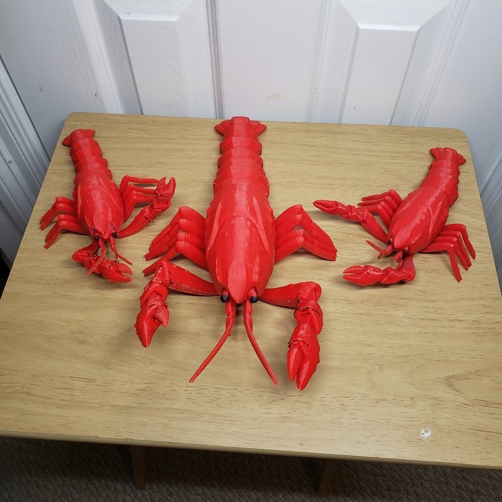 3D printable Articulated Crayfish・Cults