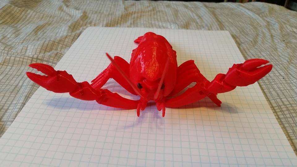 3D printable Articulated Crayfish・Cults