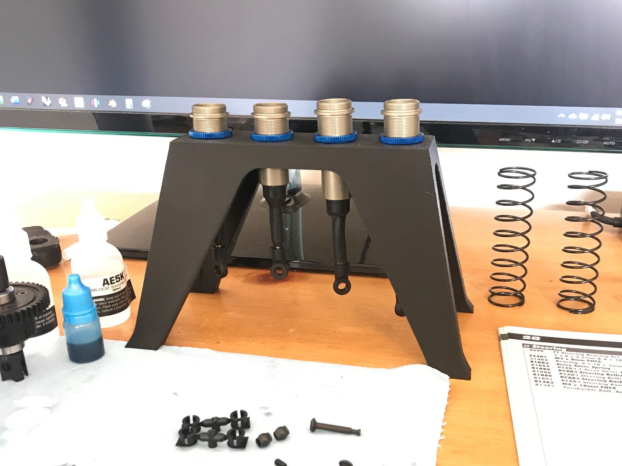 3MF file RC Shock Stand 1:8 Scale Shocks 🚗 ・3D printing idea to ...