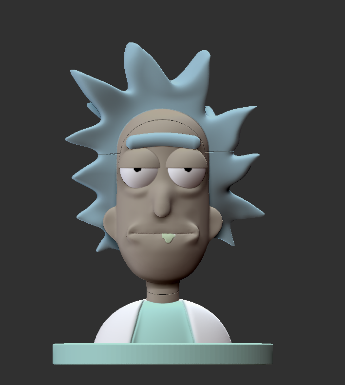 OBJ file RICK C137 🎨 ・3D printer model to download・Cults
