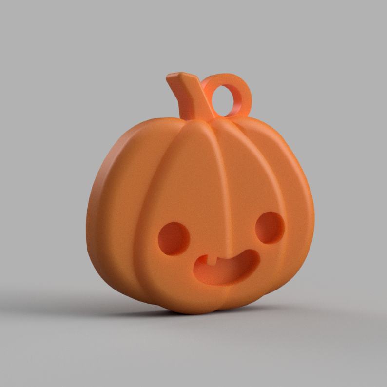 🎃 Halloween Pumpkin Keychain・Free STL File for ・Cults