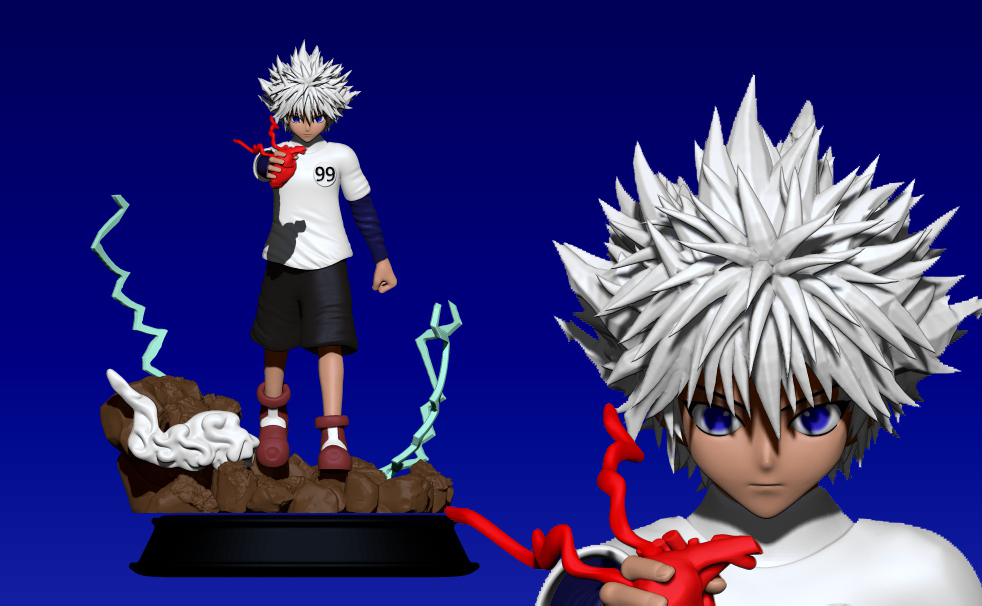 STL file Killua - Hunterxhunter - 3D print 3D print model 🏹 ・3D ...