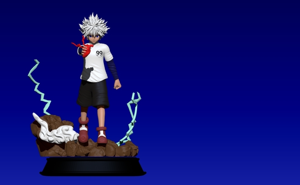 STL file Killua - Hunterxhunter - 3D print 3D print model 🏹 ・3D ...