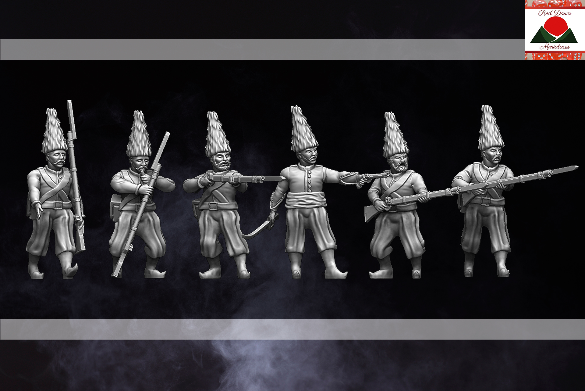 🎲 28mm Napoleonic Qajar Persian Infantry・ 3D File for ・Cults