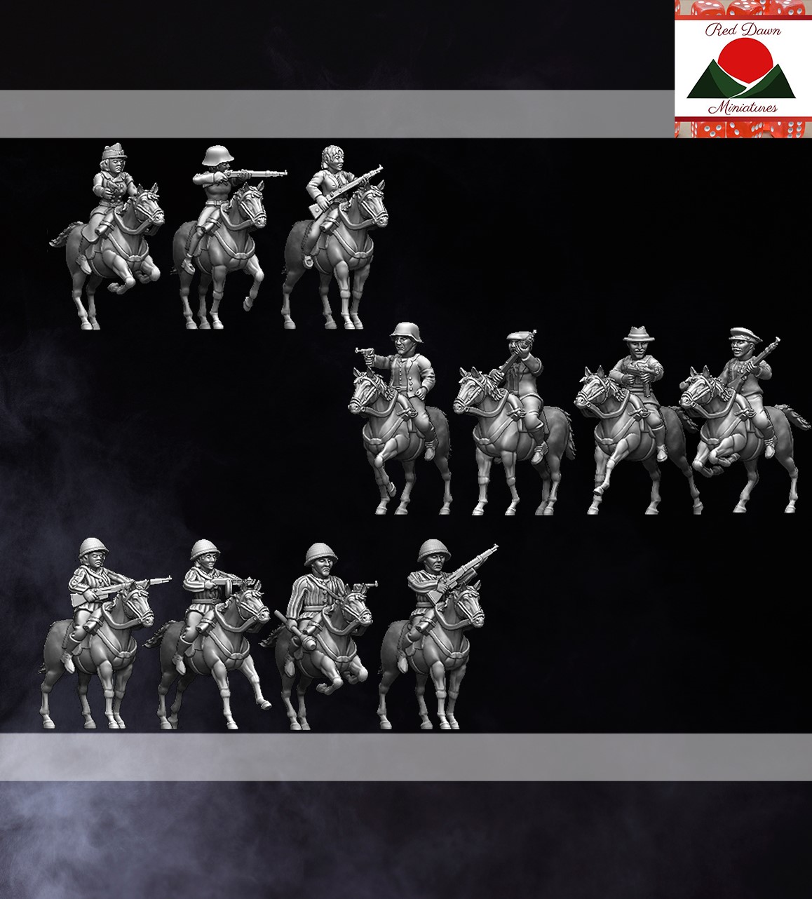 🪖 28mm WW2 Partisan Resistance Fighter Cavalry and Civilians・ 3D File ...