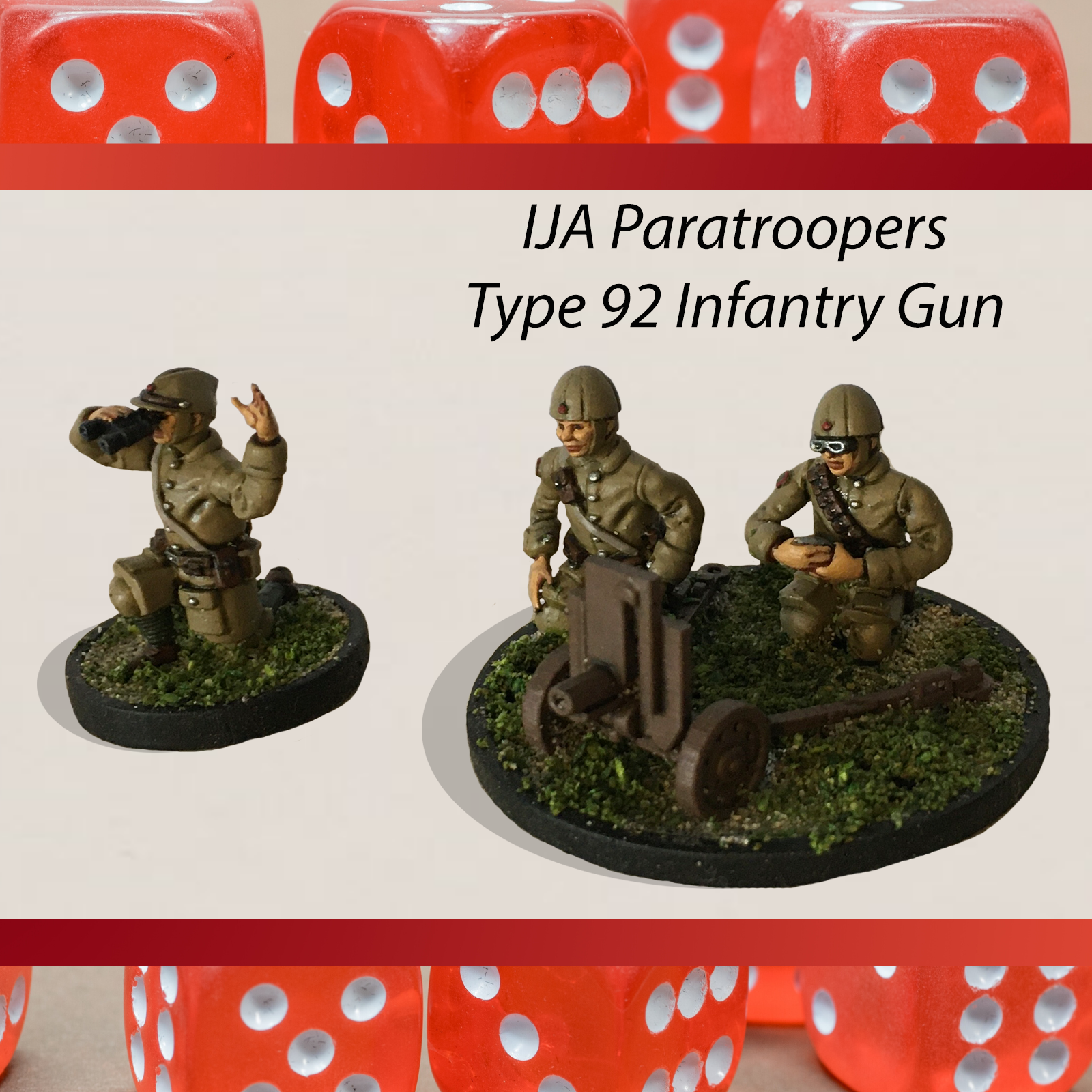 🔫 28mm Japanese Type 92 Infantry Gun with IJA Paratrooper Artillery ...