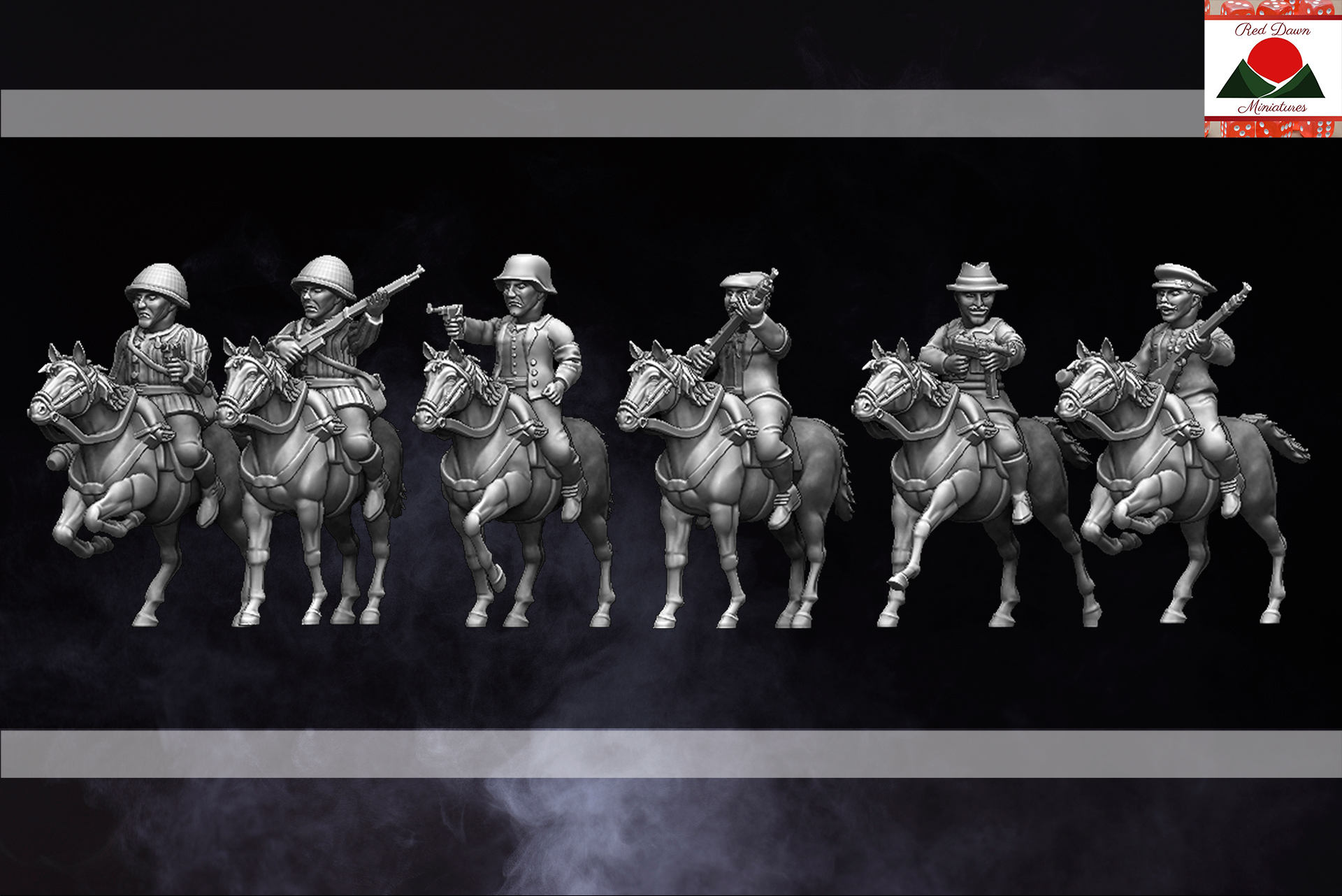 🪖 28mm WW2 Partisan Resistance Fighter Cavalry and Civilians・ 3D File ...