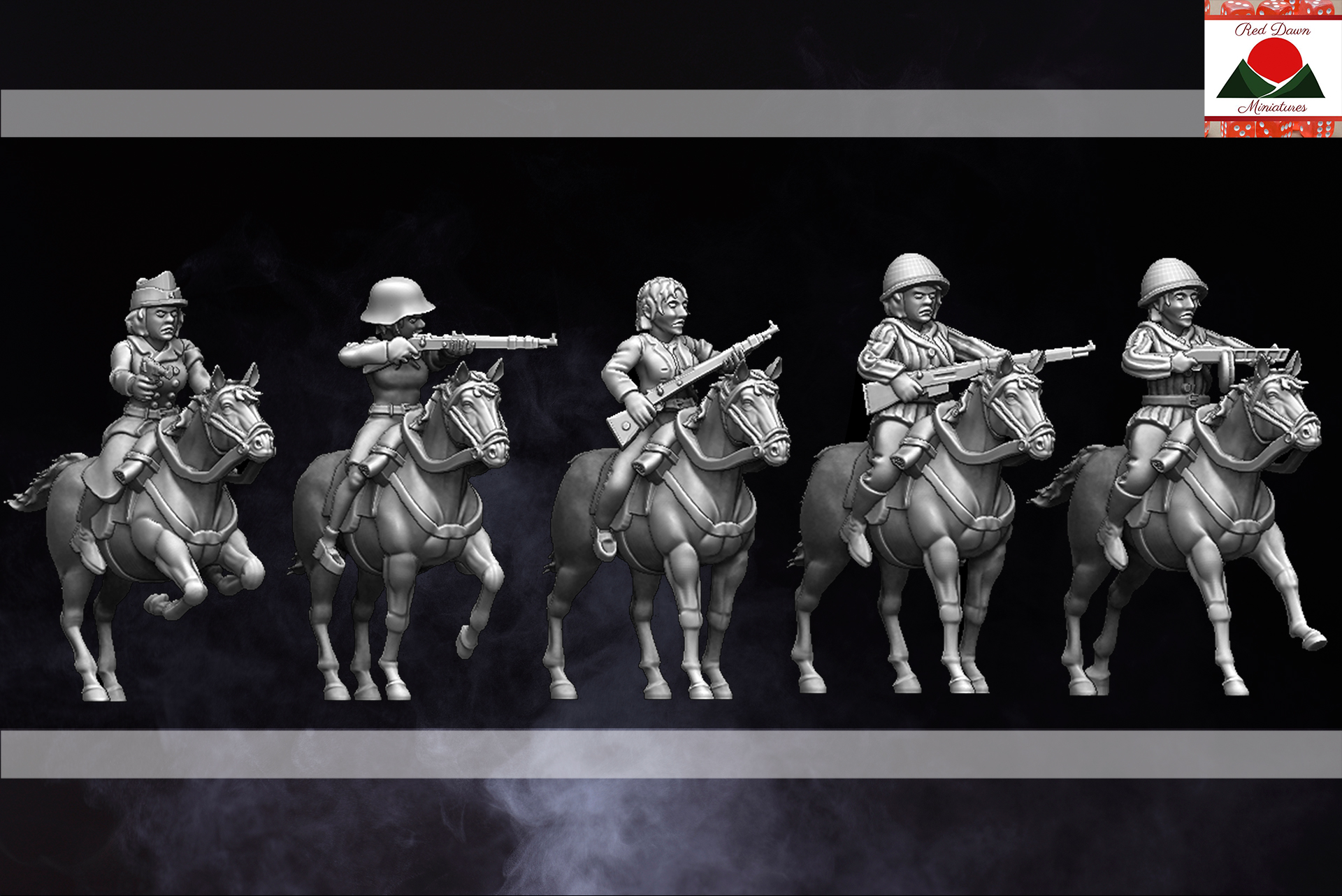 🪖 28mm WW2 Partisan Resistance Fighter Cavalry and Civilians・ 3D File ...