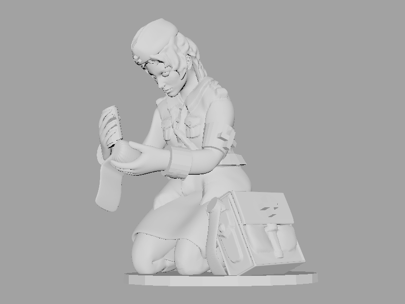 3D file 28mm 1/56 Soviet Medic WW2 🎲 ・Model to download and 3D print・Cults