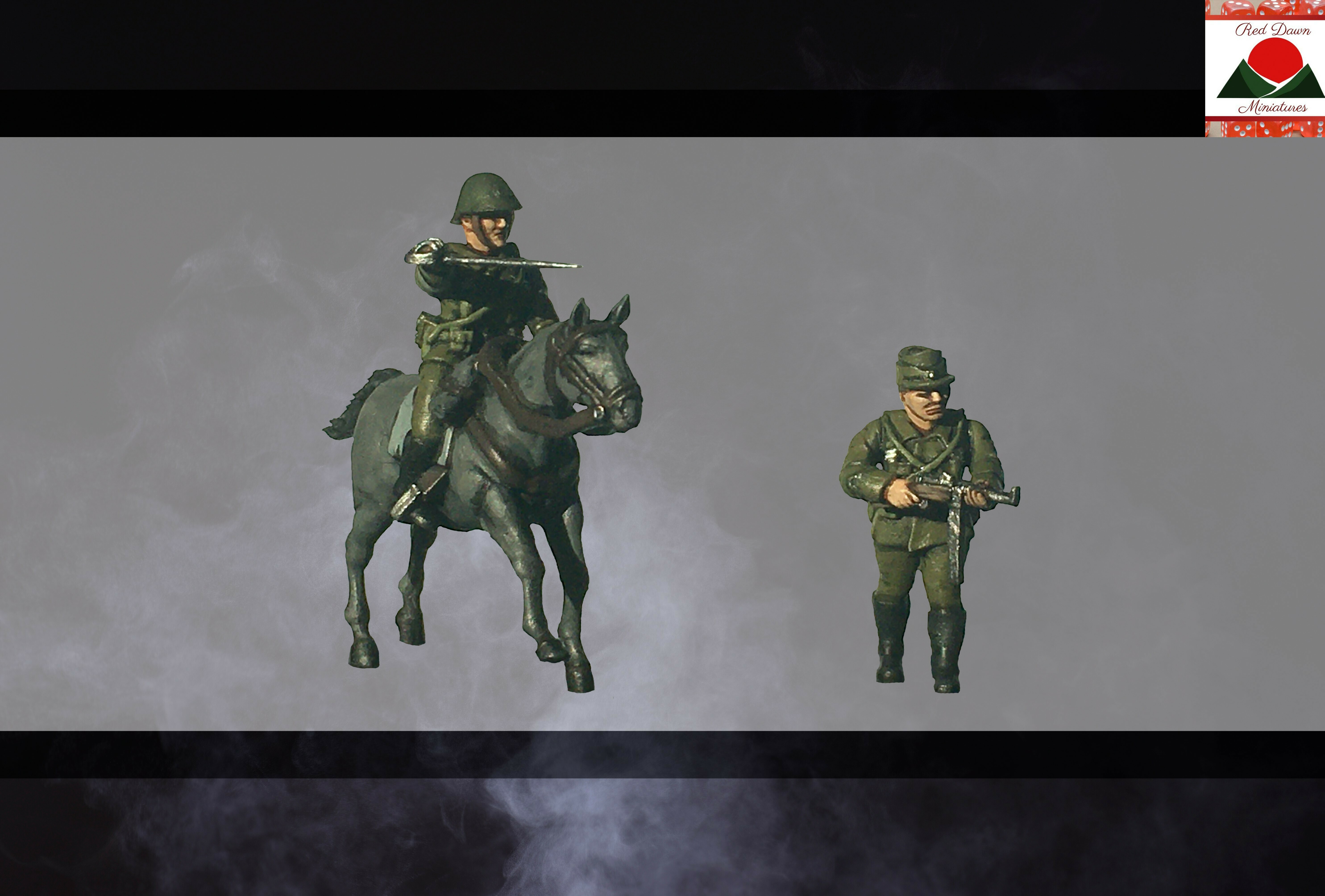 3D file 28mm WW2 Romanian Cavalry 🇷🇴 ・3D print object to download・Cults