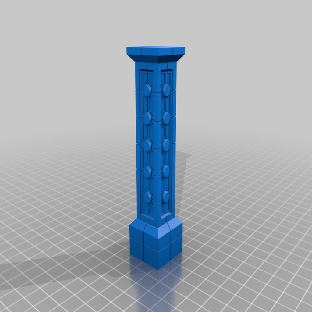 🟪 PIEDRA CORTADA SERIE DE COLUMNAS CUADRADAS DE 4".・Archivo STL Gratis ...