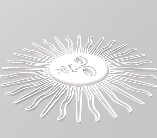 Archivo STL Argentina Sun (Sol de Mayo) 🇦🇷 ・Idea de impresión 3D para ...