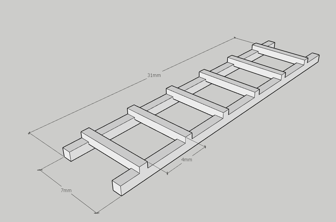 Free STL file Model Train Boxcar Ladder 🚆 ・3D printing design to ...