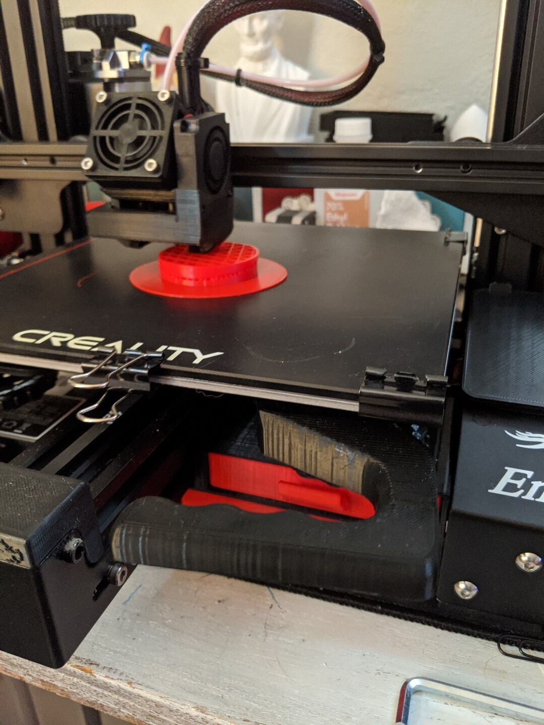 3D printable Bed Handle and Camera Mount for Creality Ender 3 Stock ...
