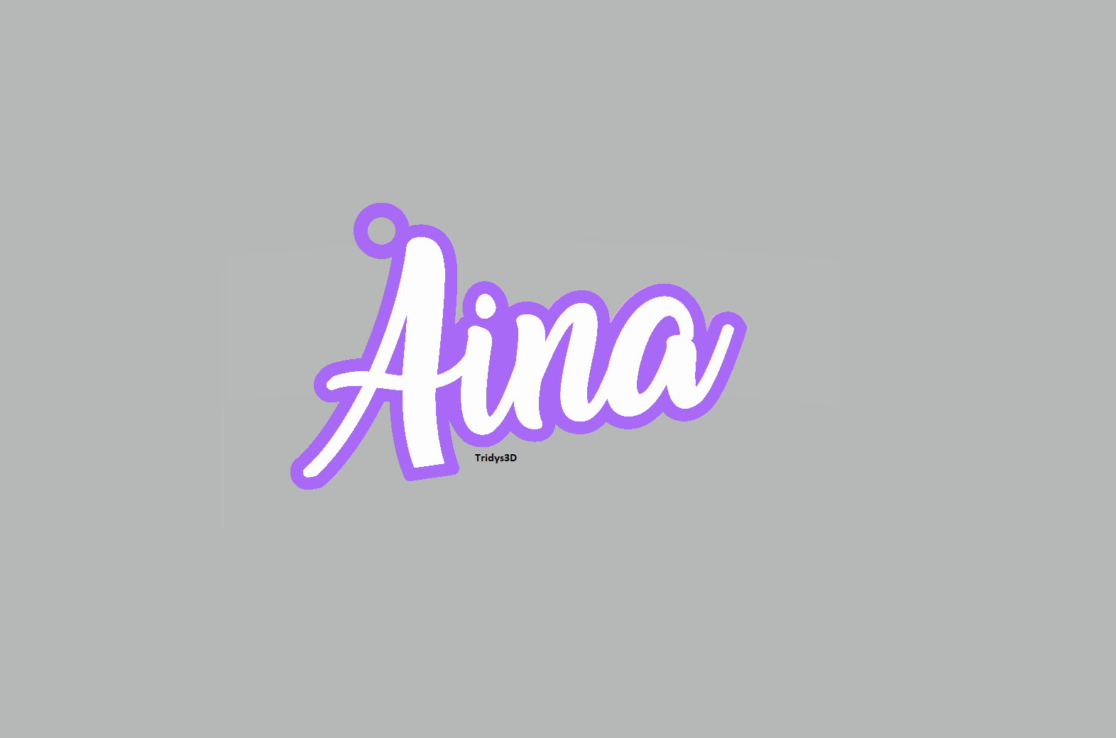 STL file Aina keychain - Llavero Aina 🗝️ ・3D print design to download・Cults