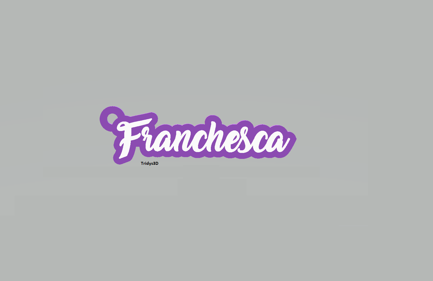 Archivo STL Llavero Franchesca- Llavero Franchesca 👽 ・Plan para ...