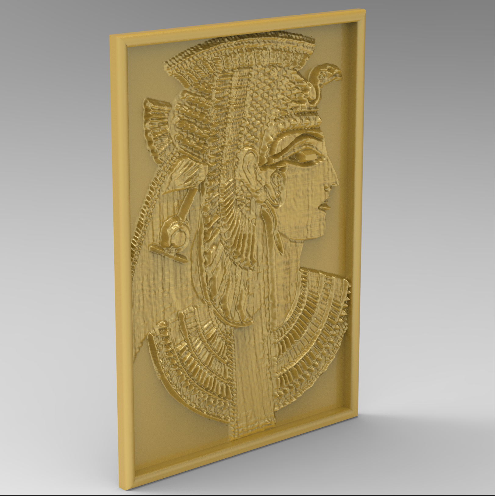 👸 Queen nitocris STL Reliefs for CNC machines・Free STL File for ・Cults