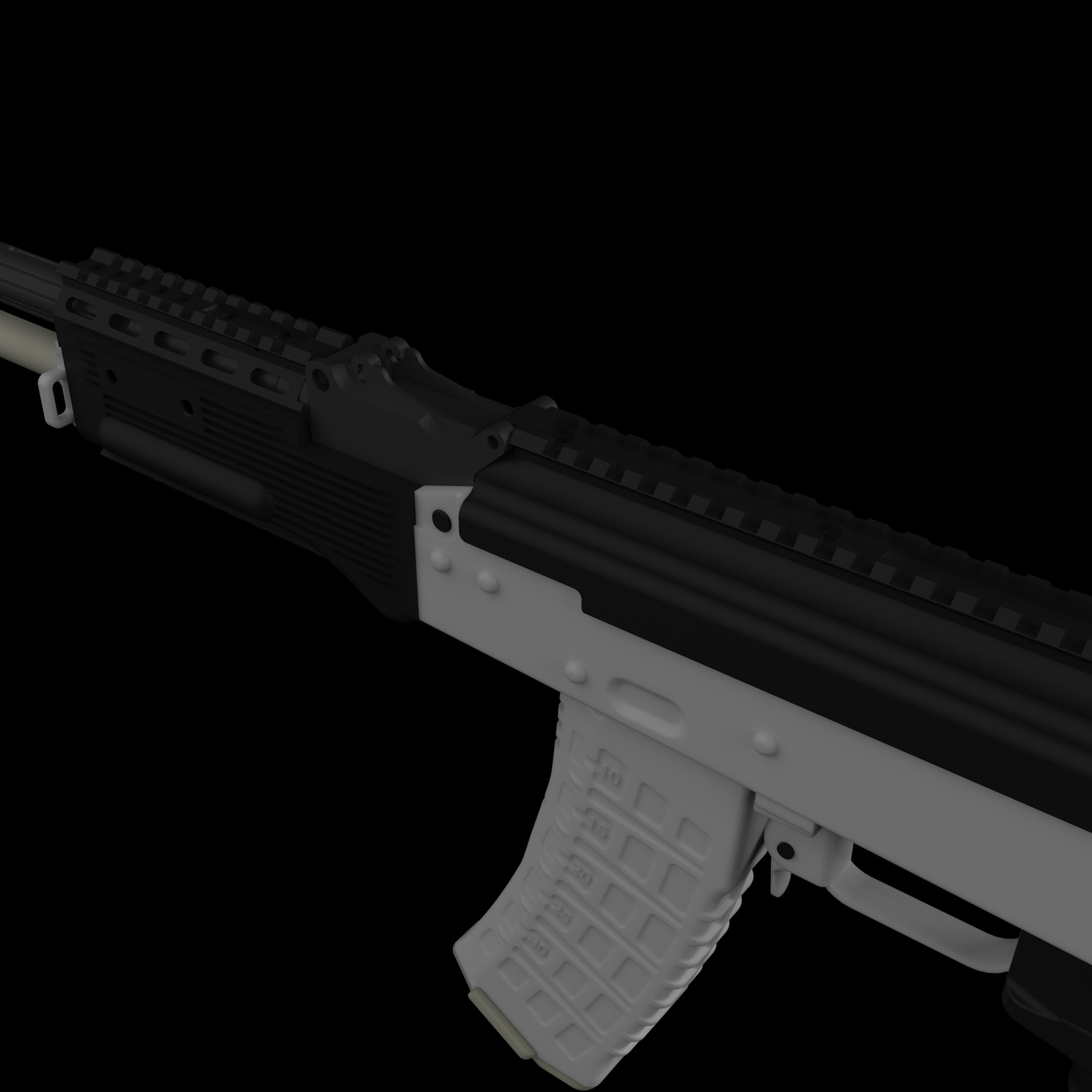 STL file Airsoft AK 200 Conversion Kit 🔫・3D print model to download・Cults