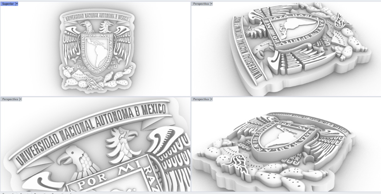 🏛️ 3D Logo of the National Autonomous University of Mexico (UNAM)・ STL ...