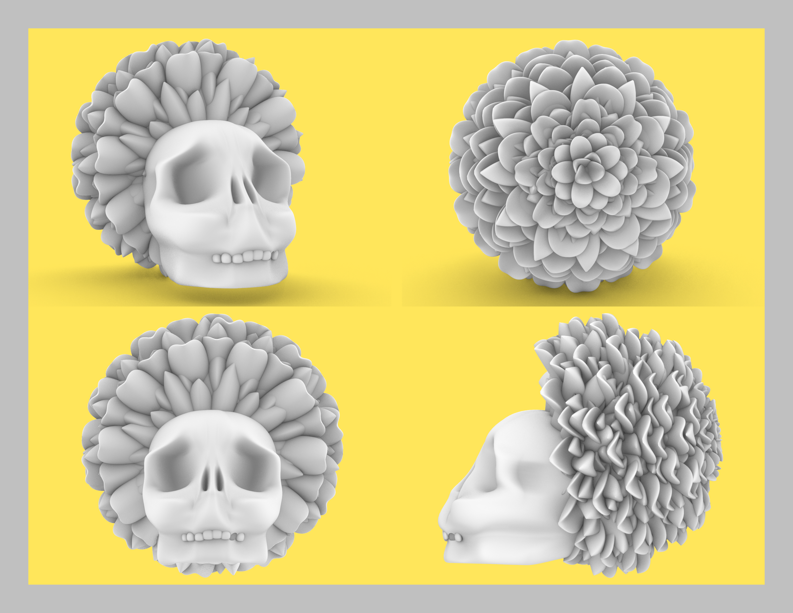 STL file cempasuchil skull (cempasuchil skull) 💀 ・3D printable design ...