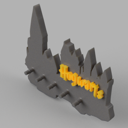 Archivo STL Key Holder Hogwarts 🔑・Modelo para descargar y imprimir en ...