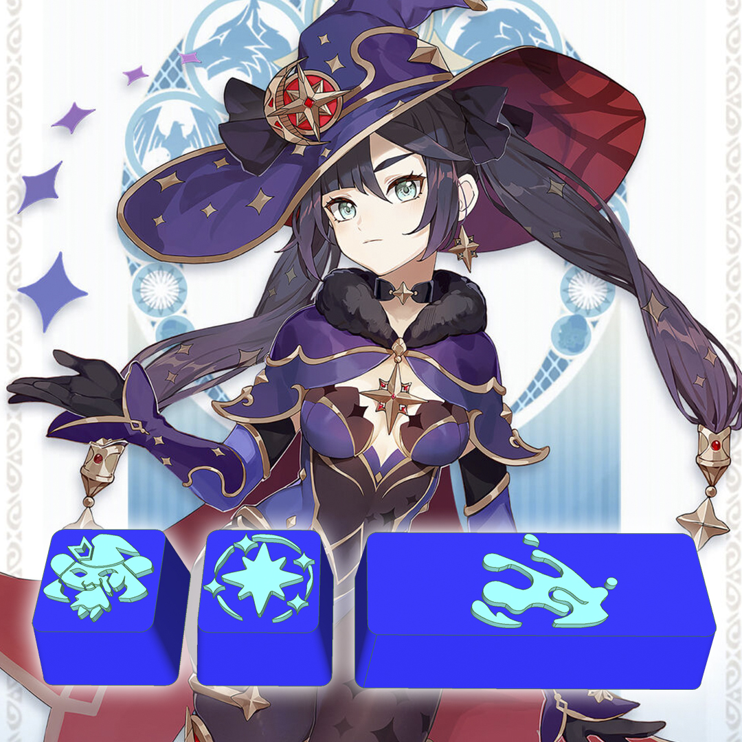 STL file Genshin Impact Keycaps: Mona ⌨️ ・3D printer model to download ...