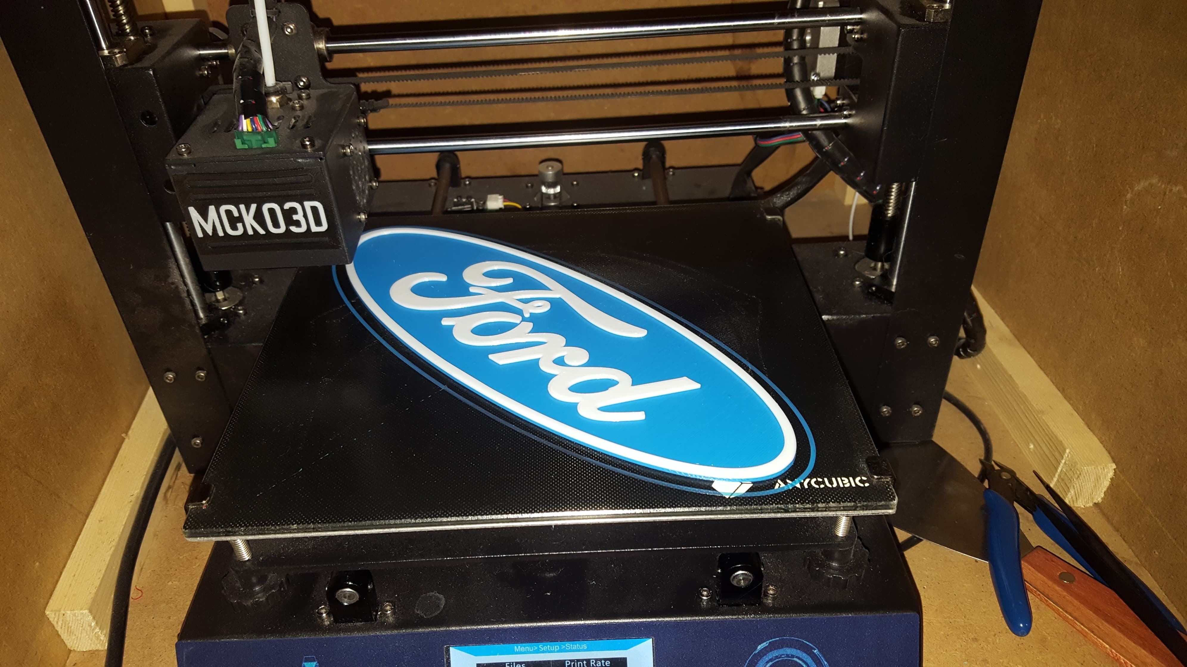 🚙 Ford wall logo emblem・Free STL File for ・Cults