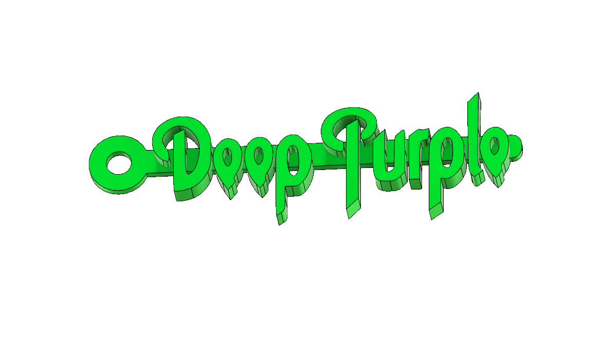 Free STL file Deep Purple Logo Keychain 🗝️・3D printer model to download ...