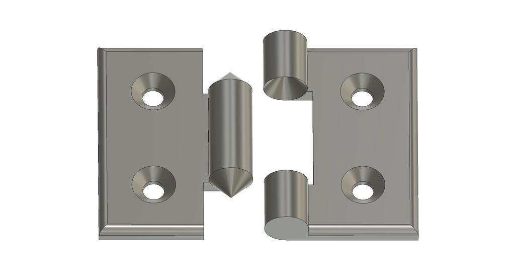 Free STL file 40 x 20 hinge in one print 🏠 ・3D print object to download ...