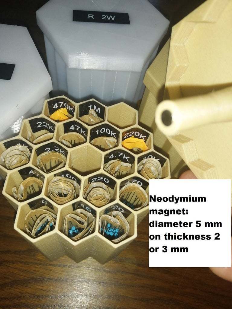 Free STL file electronic components storage box (resistor - diode..) 📦 ・3D print design to ...