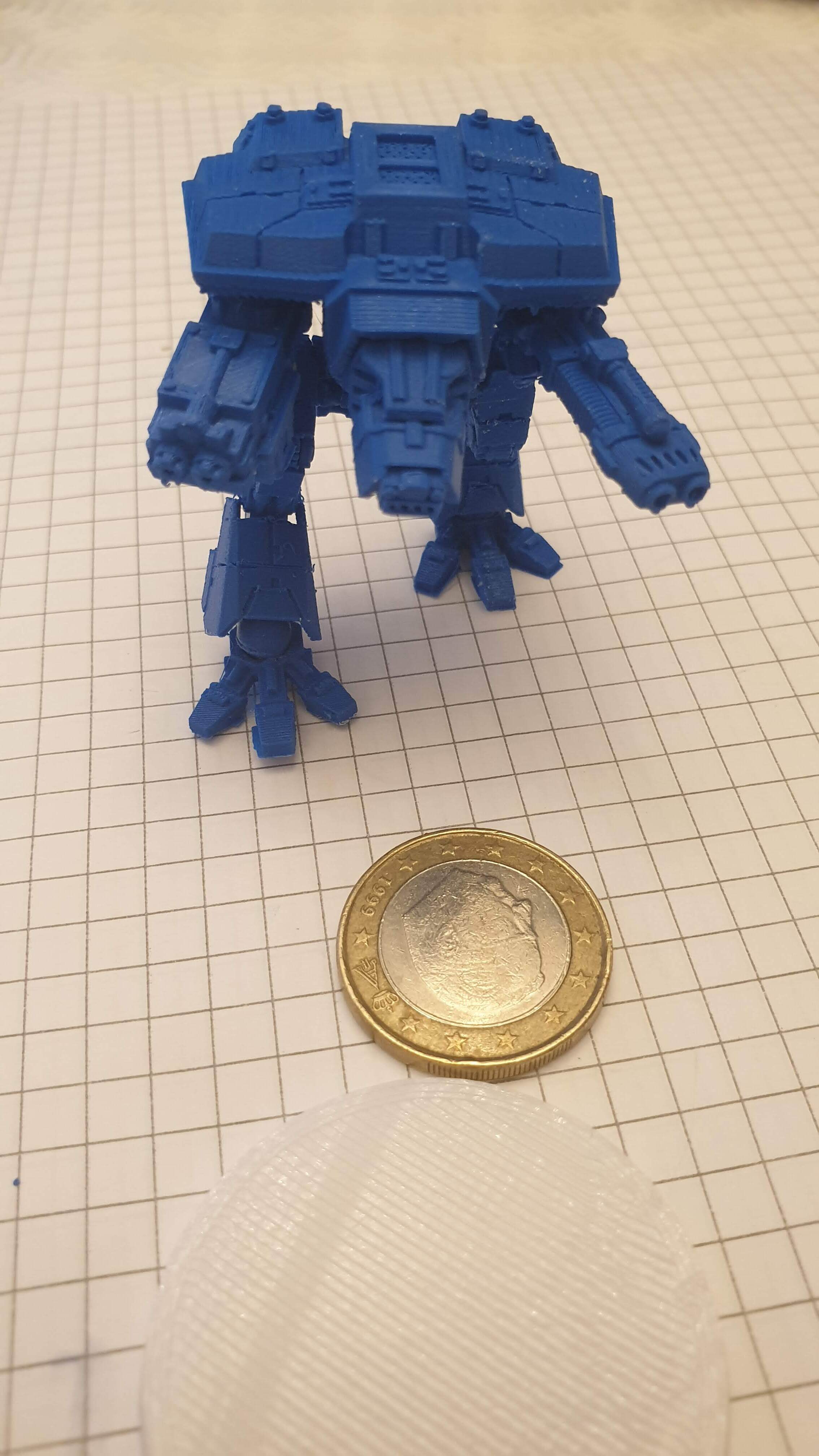 🎲 1/4" Scale Battlefox Warstrider for Human Armies・3D Print・Cults