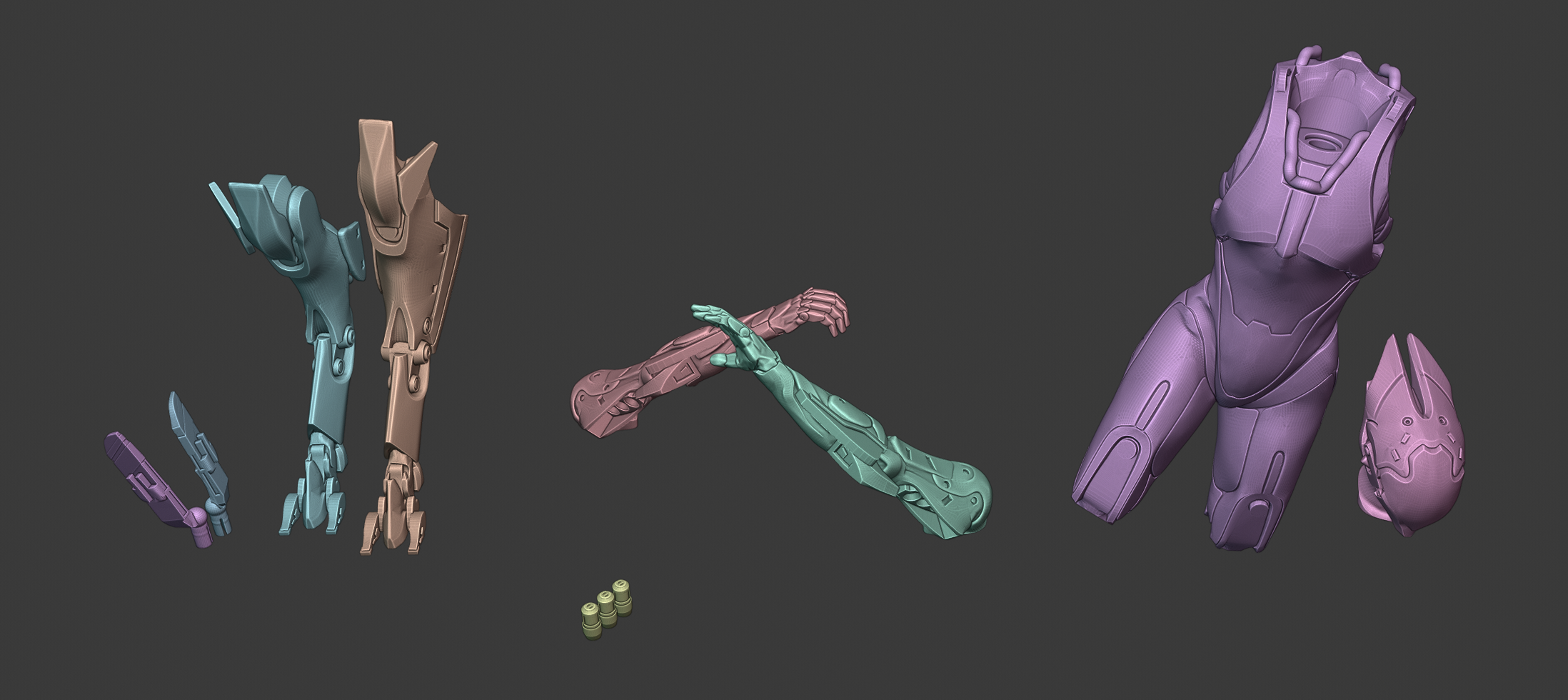 🎨 Anthem Interceptor Javelin and Colossus Arms・ 3D File for ・Cults