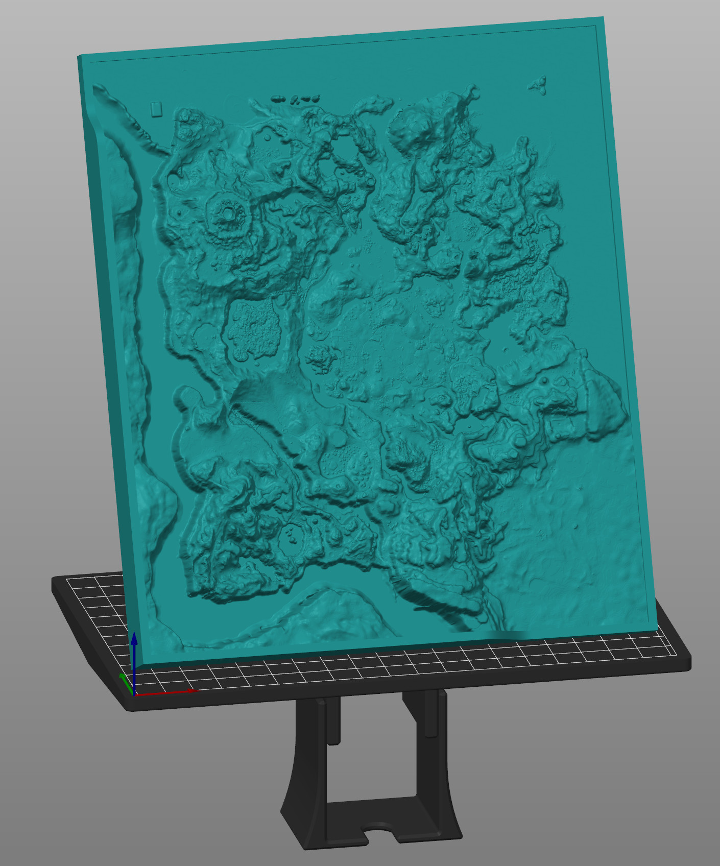 🗺️ Zelda Hyrule Relief Map Breath Of The Wild・ 3D File for ・Cults