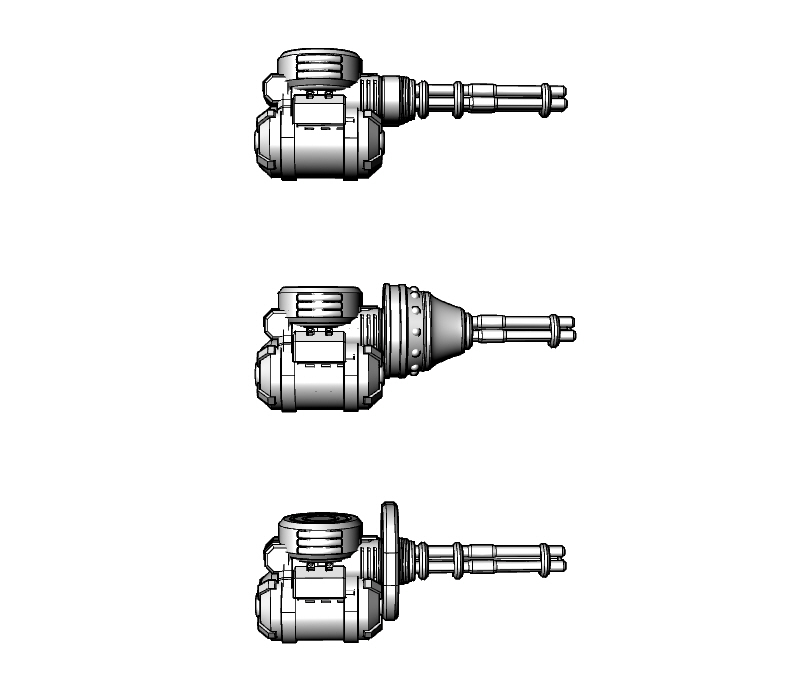 🔫 Heavy Stubby Gatling For Questing Knight Torso Mounts・Free STL File ...