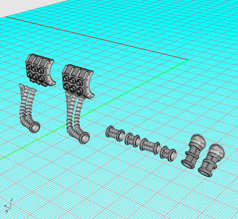 🔫 Project Styx Triple Power Cord・ STL File for ・Cults