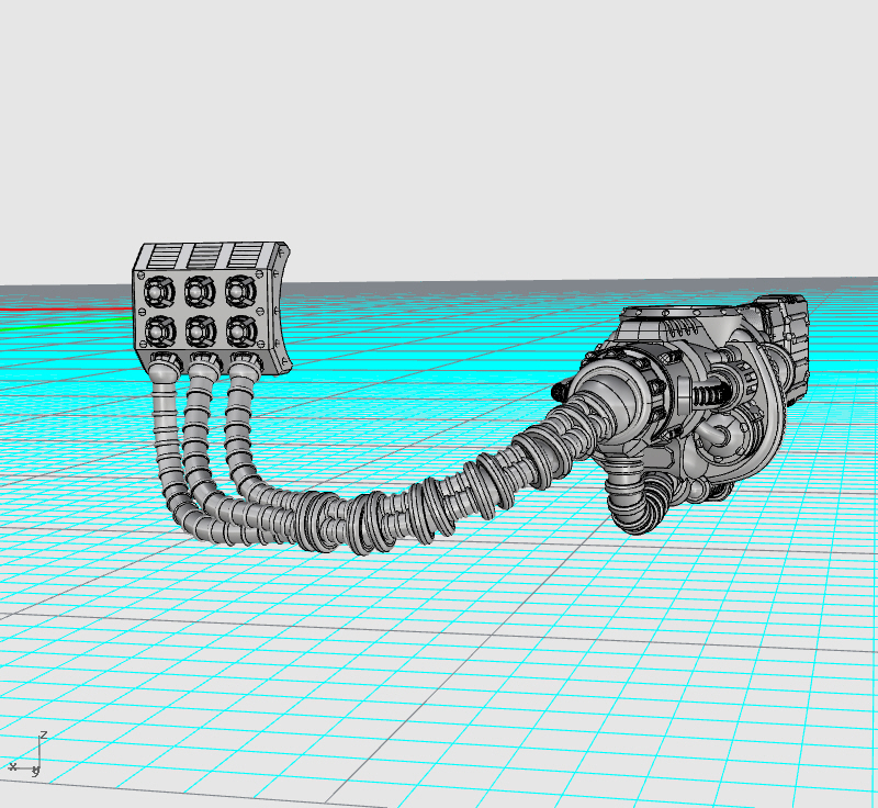 🔫 Project Styx Triple Power Cord・ STL File for ・Cults